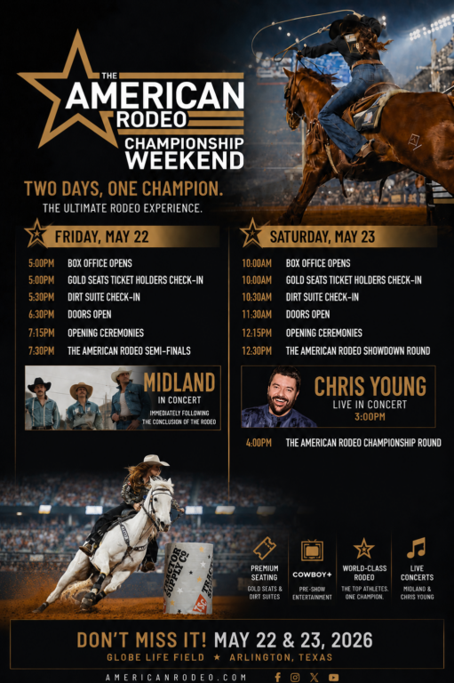 Event Schedule 2026 - The American Rodeo